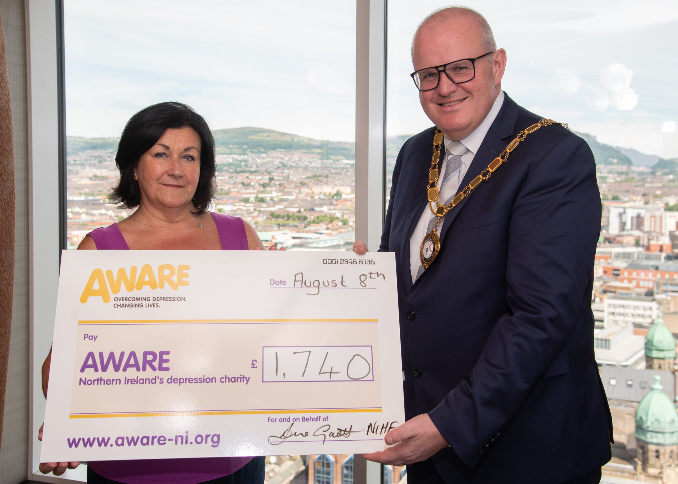 NIHF Raises £1740 for Aware - Northern Ireland Hotels Federation